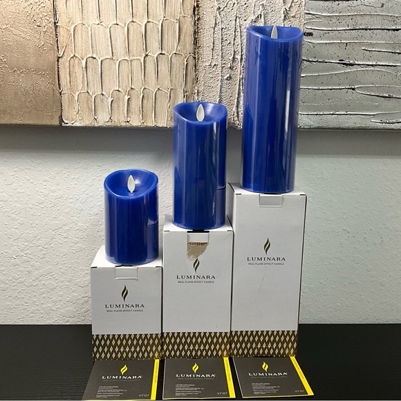 Luminara | Accents | Luminara Genuine Flameless Candle Set Of 3 Lt ...